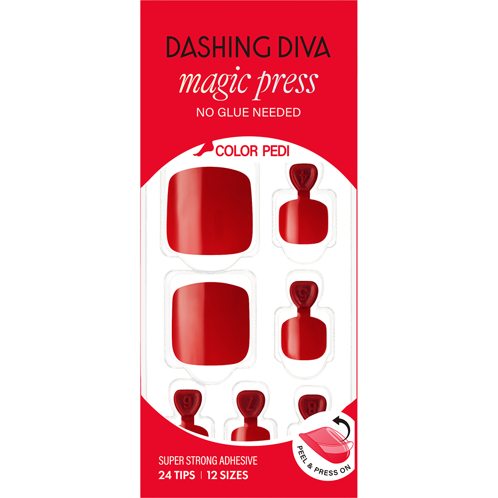 [AIRY] MAGIC PRESS PEDI - LOVING RED – Dashing diva NZ (EAST JADE LTD)